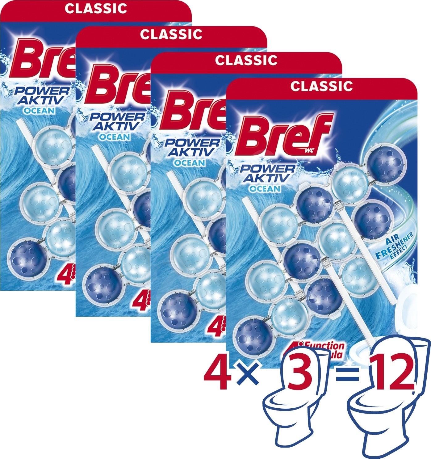 BREF Power Aktiv Ocean 12 x 50 g - WC golyó | Alza.hu