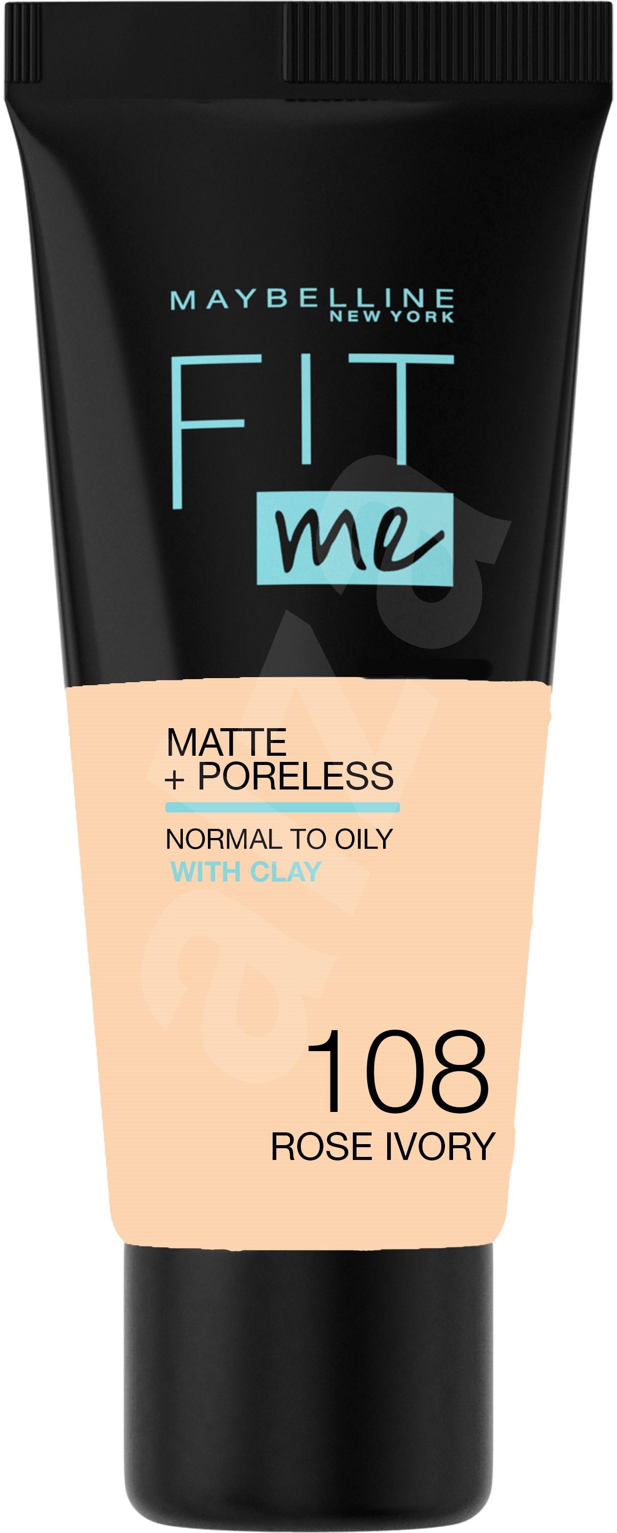 MAYBELLINE NEW YORK Fit Me! Matte & Poreless Foundation 108 Rose Ivory ...