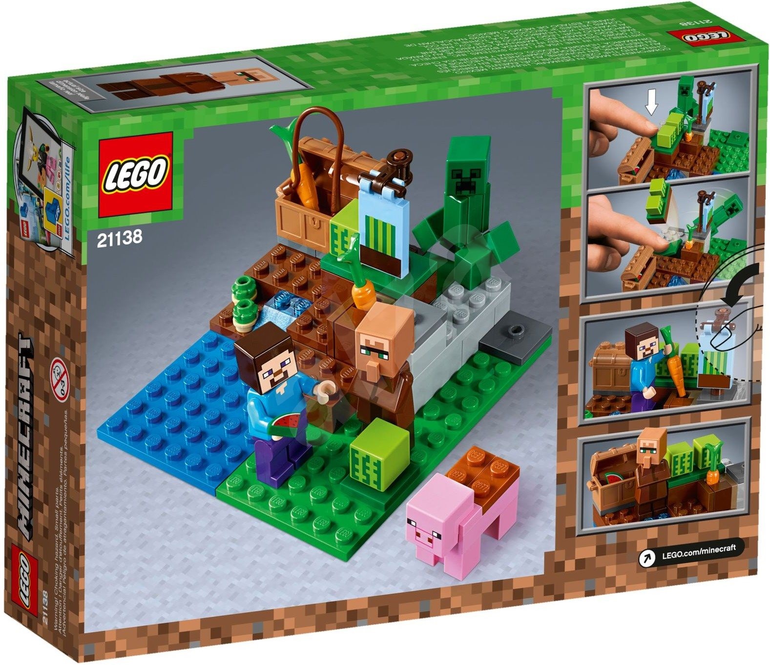 LEGO Minecraft 21138 - A dinnyefarm - Építőjáték | Alza.hu