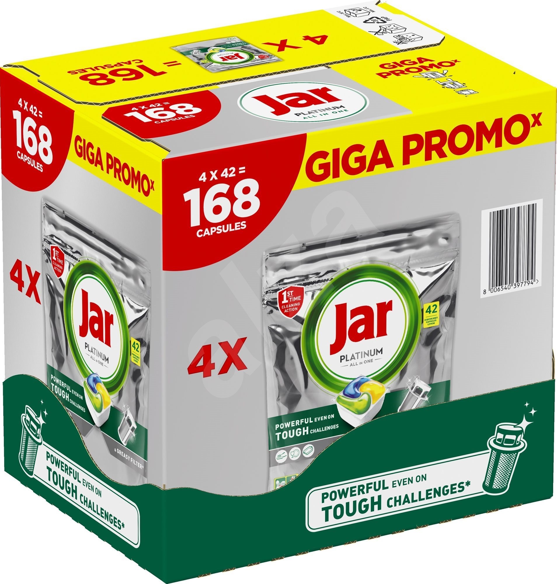 JAR Platinum Lemon GIGA PACK 168 db - Mosogatógép tabletta | Alza.hu