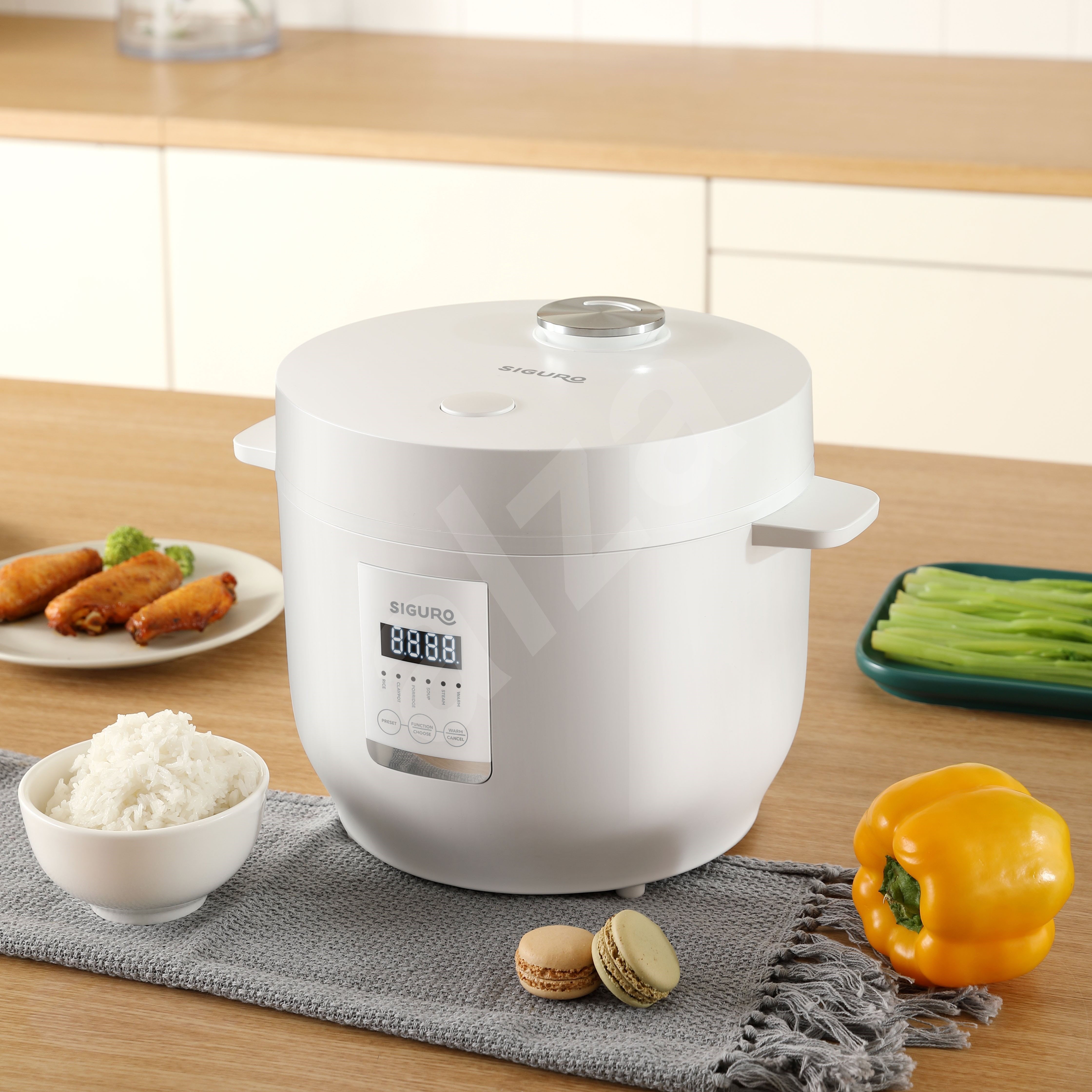 Siguro RC-R701W Rice Master Digital párolóval 29 990 Ft-ért - Rizsfőző ...