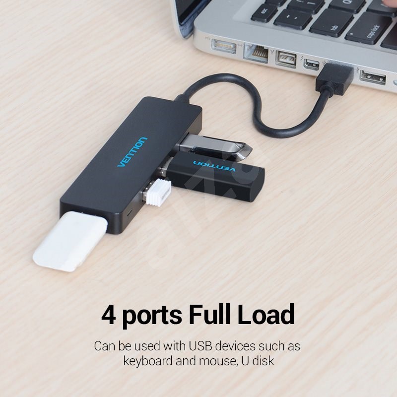 Vention USB HUB 3.0 4-ports 0,15 m Black - USB Hub | Alza.hu