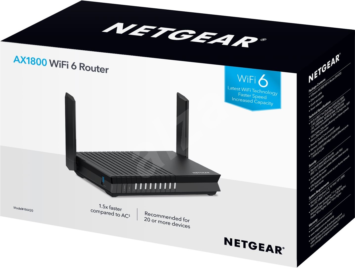 Netgear RAX20 - WiFi router | Alza.hu