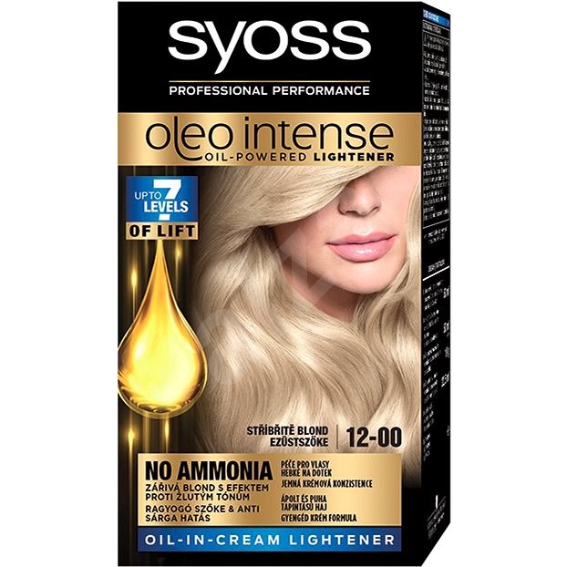 Hajszín SYOSS Oleo Intense 12-00 Ezüstszőke tartós hajvilágosító - 50 ml - Hajvilágosító | Alza.hu