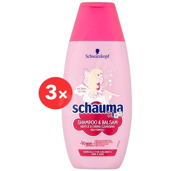 SCHWARZKOPF SCHAUMA Kids Shampoo and Balm 3× 250 ml - Gyerek sampon ...